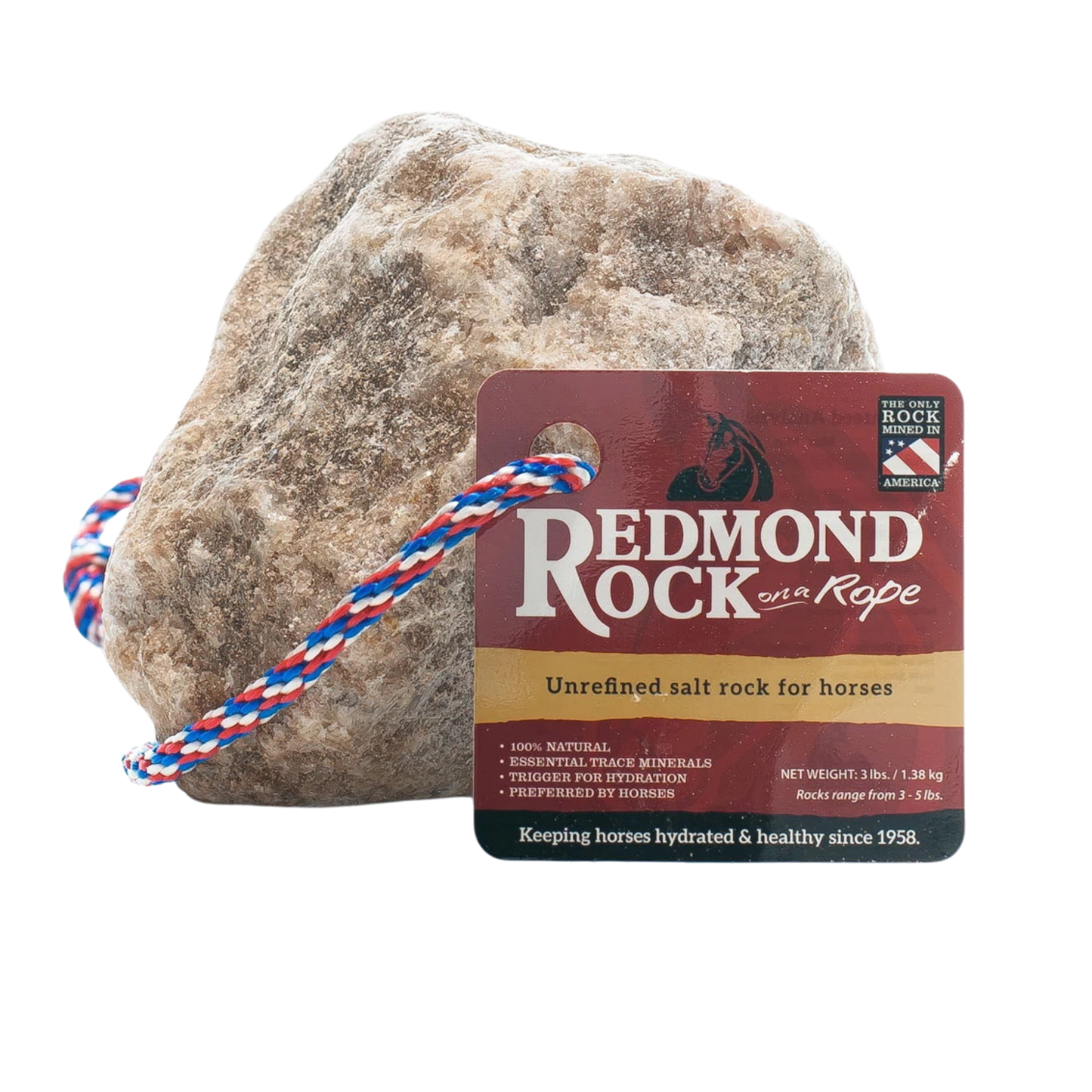Redmond Rock | Rock on a Rope | 3 lbs | Shop Smarty Supply Co | Smarty Supply Co.