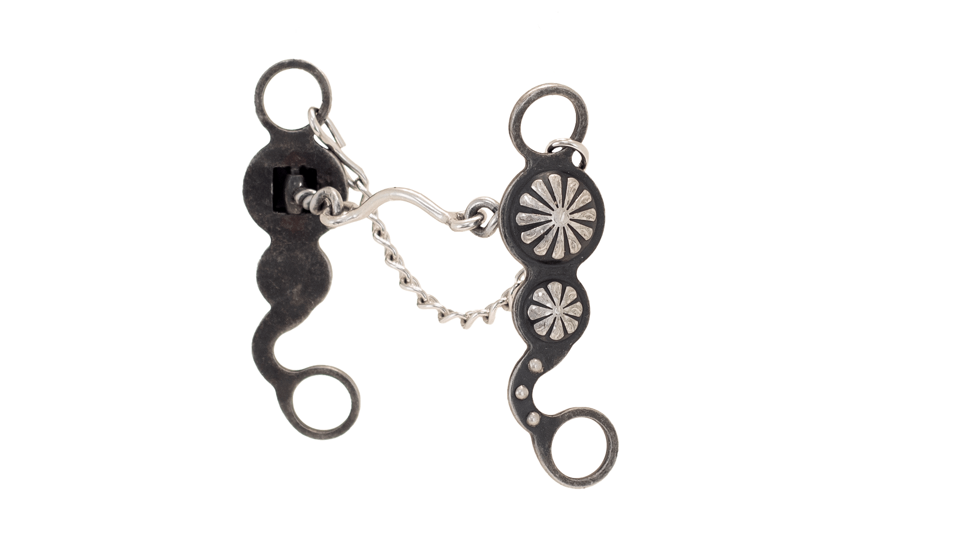 Cowboy Tack | Double Concho Low Ported Chain Bit | Nellie Miller ...