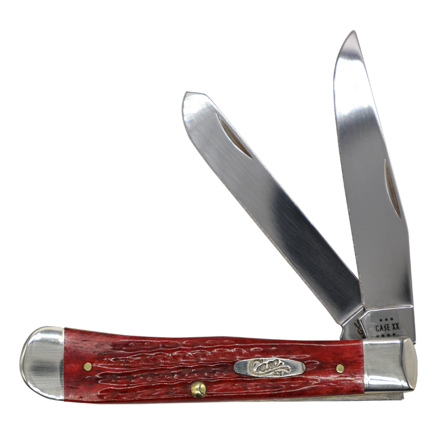 Case Knives 00783 | Pocket Worn® Corn Cob Jig Old Red Bone Trapper ...